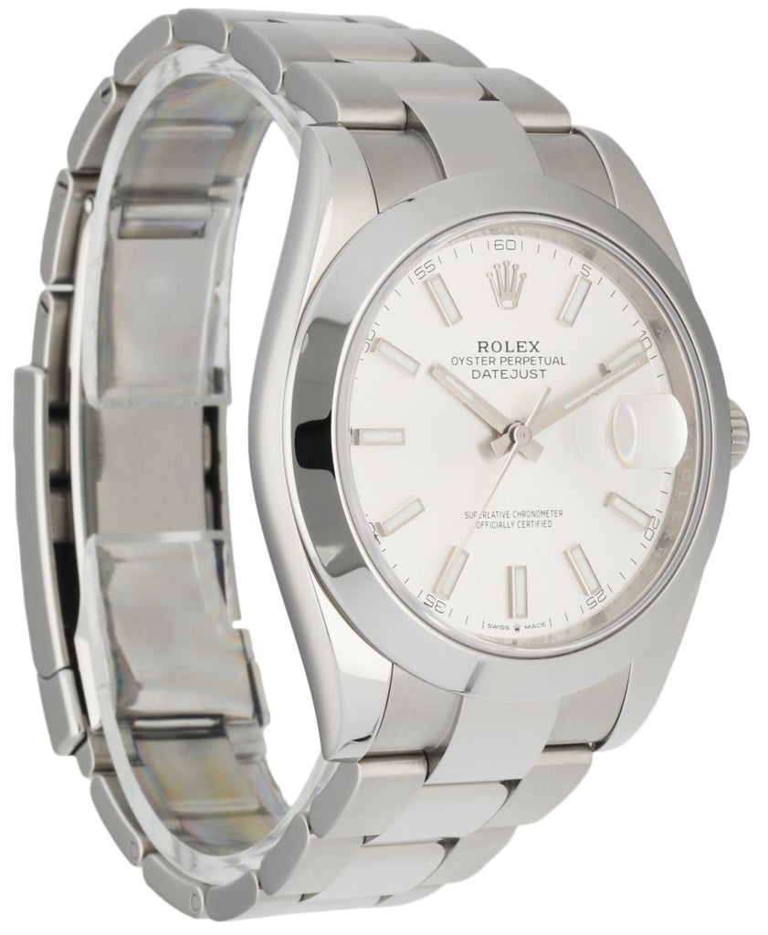 Rolex Datejust 126300 Stainless steel Men's Watch Box & Papres