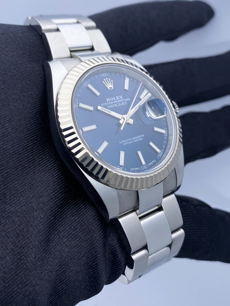 Rolex Datejust 41 126334 Blue Dial Stainless Steel Mens Watch Box Pape