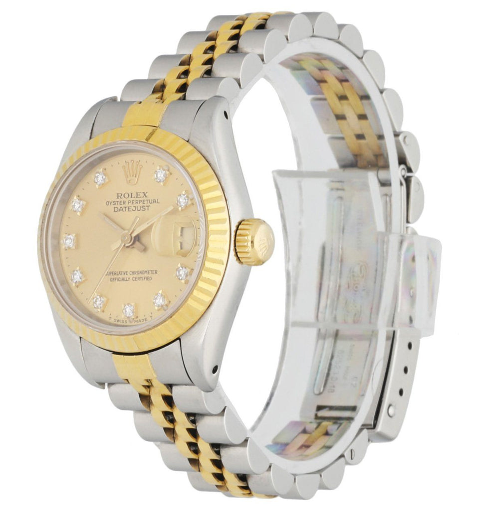 Rolex Datejust 69173 Diamond Dial Ladies Watch