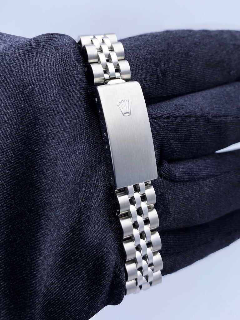 Rolex Datejust 69174 Grey Linen Dial Ladies Watch