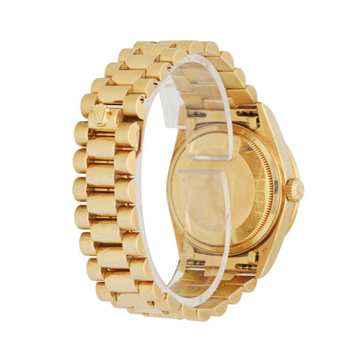 Rolex Day Date 18138 18K Yellow Gold Factory Diamond Dial Men's Watch