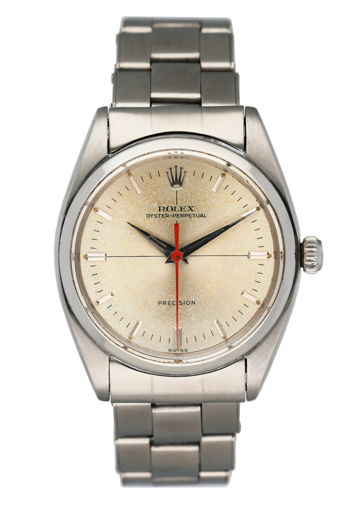 Rolex Oyster Perpetual Precision Tru-Beat 6558 Stainless Steel Mens Wa